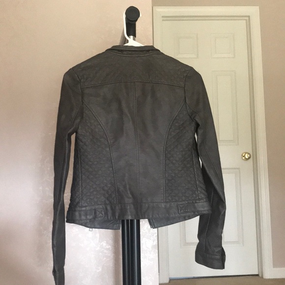 American Rag | Jackets & Coats | American Rag Grey Leather Jacket ...